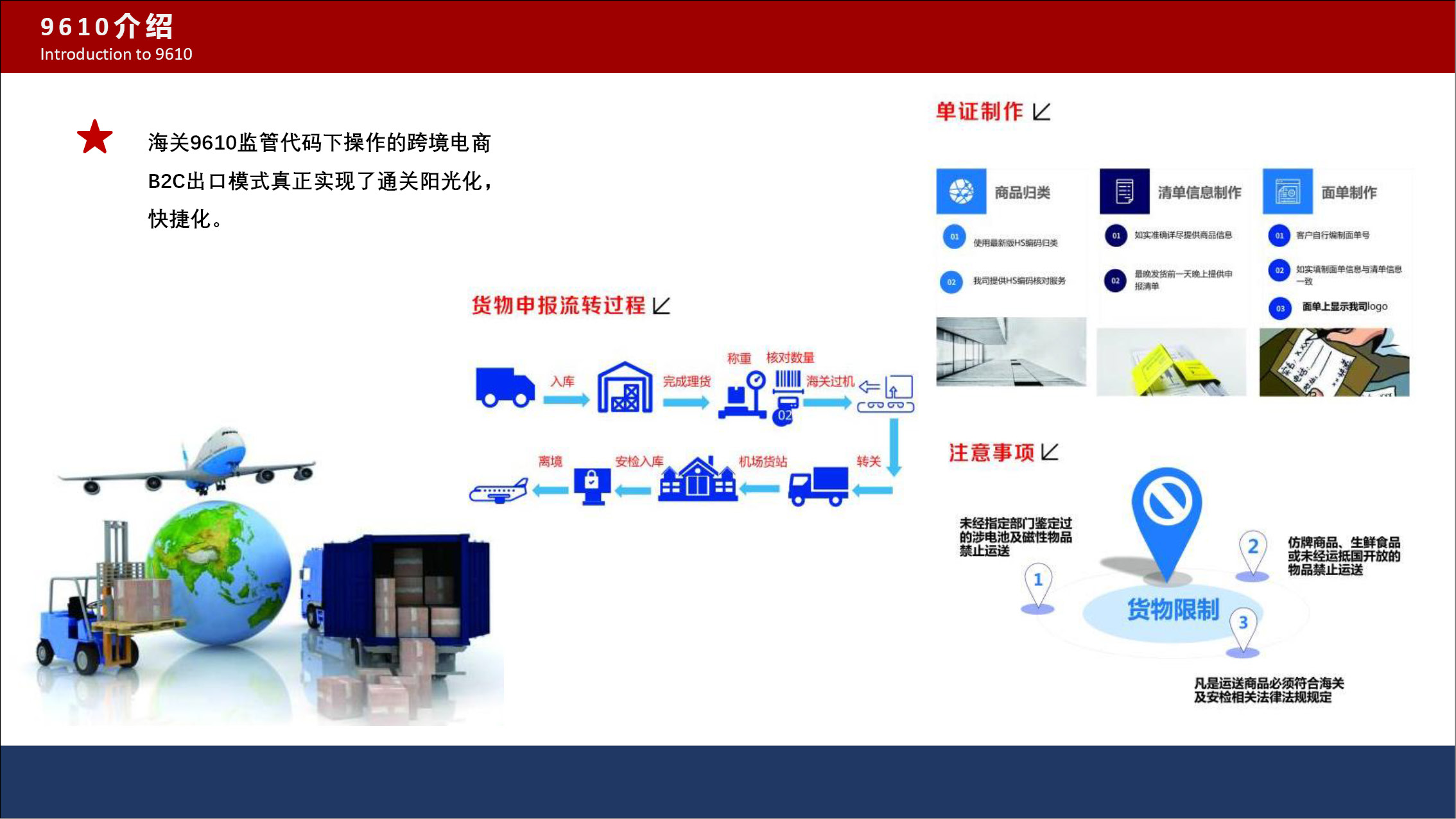 9610清关、直邮进出口等-跨境易